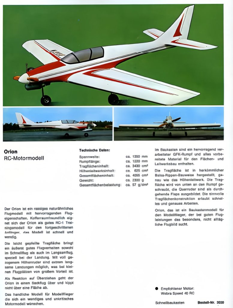 Various F3A model aircraft from 1960 - Classicpattern